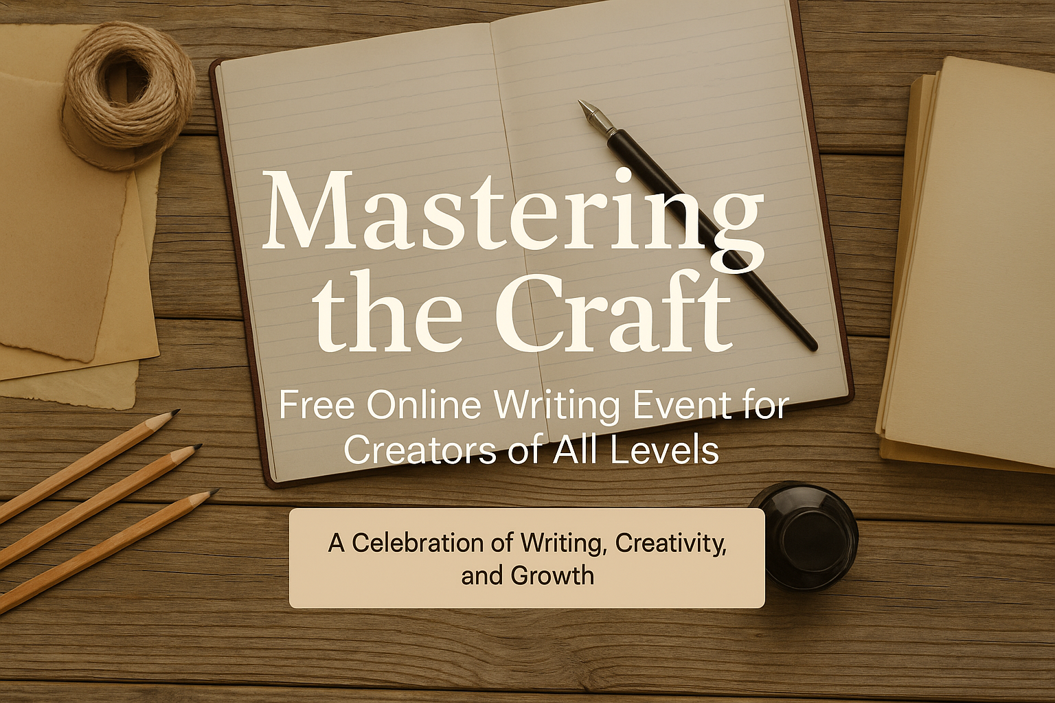 Mastering the Craft: Free Writing Event Online (July 2025)