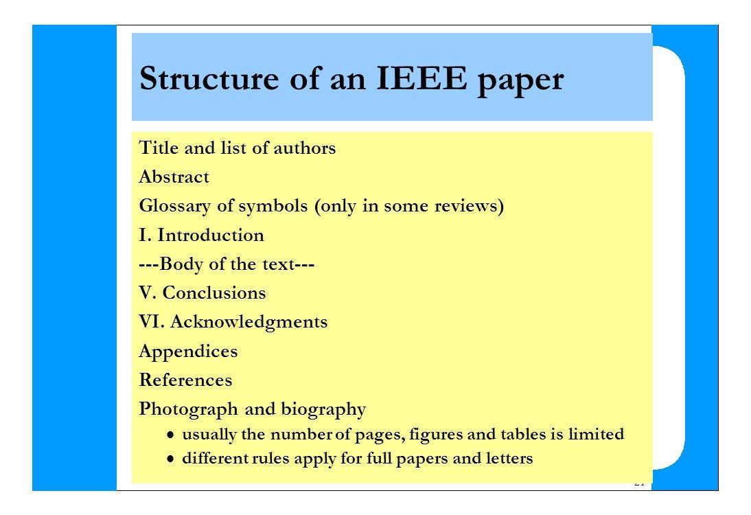 How To Write A Paper In IEEE Format sitename 